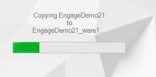 Create a dummy copy of Engage