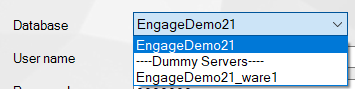 Create a dummy copy of Engage