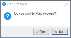 Confirm Invoices are ready to post